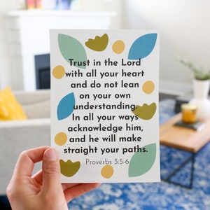 PRINTABLE Proverbs 3:5-6 Kids Scripture Pack | Kids Scripture Memory ...