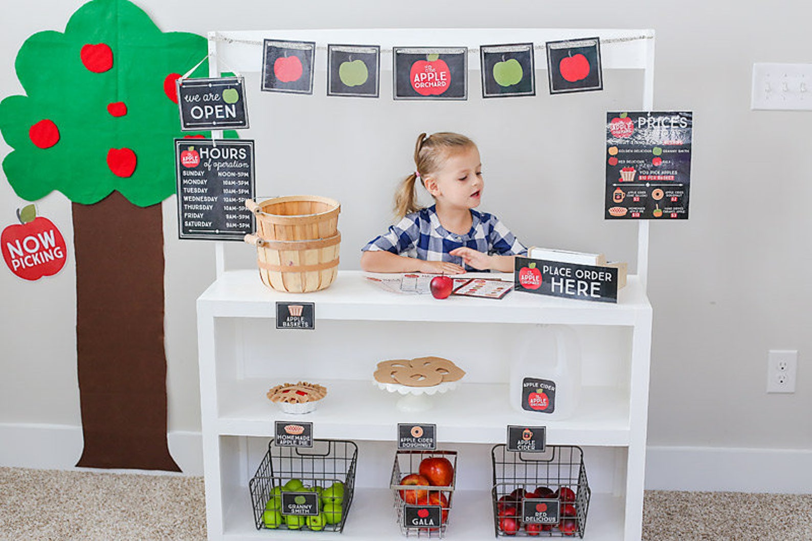 PRINTABLE Apple Orchard Pretend Play Kit Kids Pretend Play | Etsy