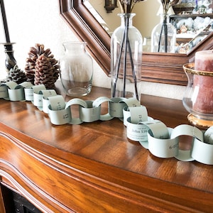 PRINTABLE Advent Paper Chain Scripture Countdown | Advent Printable ...