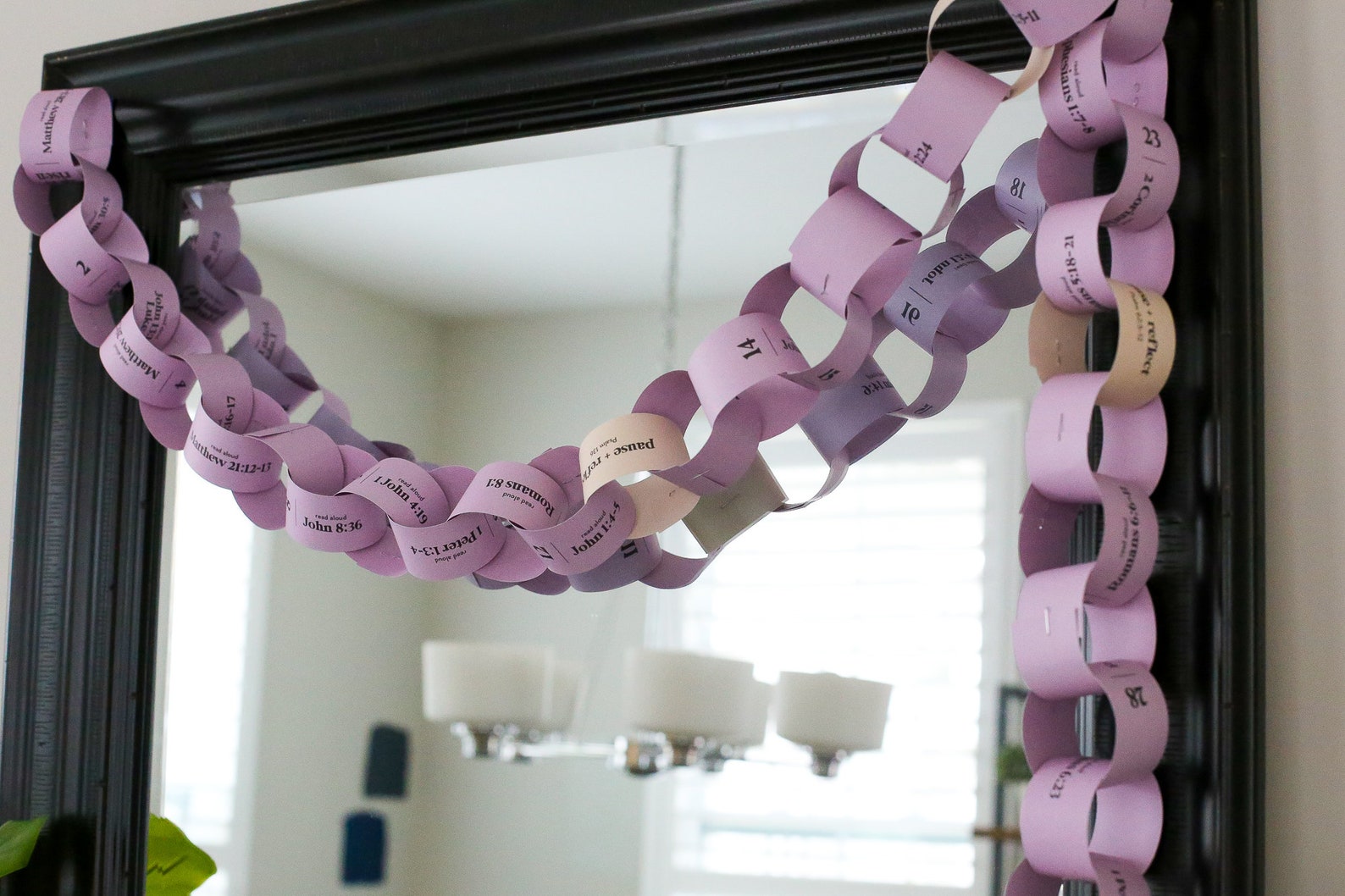 PRINTABLE Lent Paper Chain Scripture Countdown Lent - Etsy