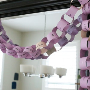 PRINTABLE Lent Paper Chain Scripture Countdown | Lent Printable ...