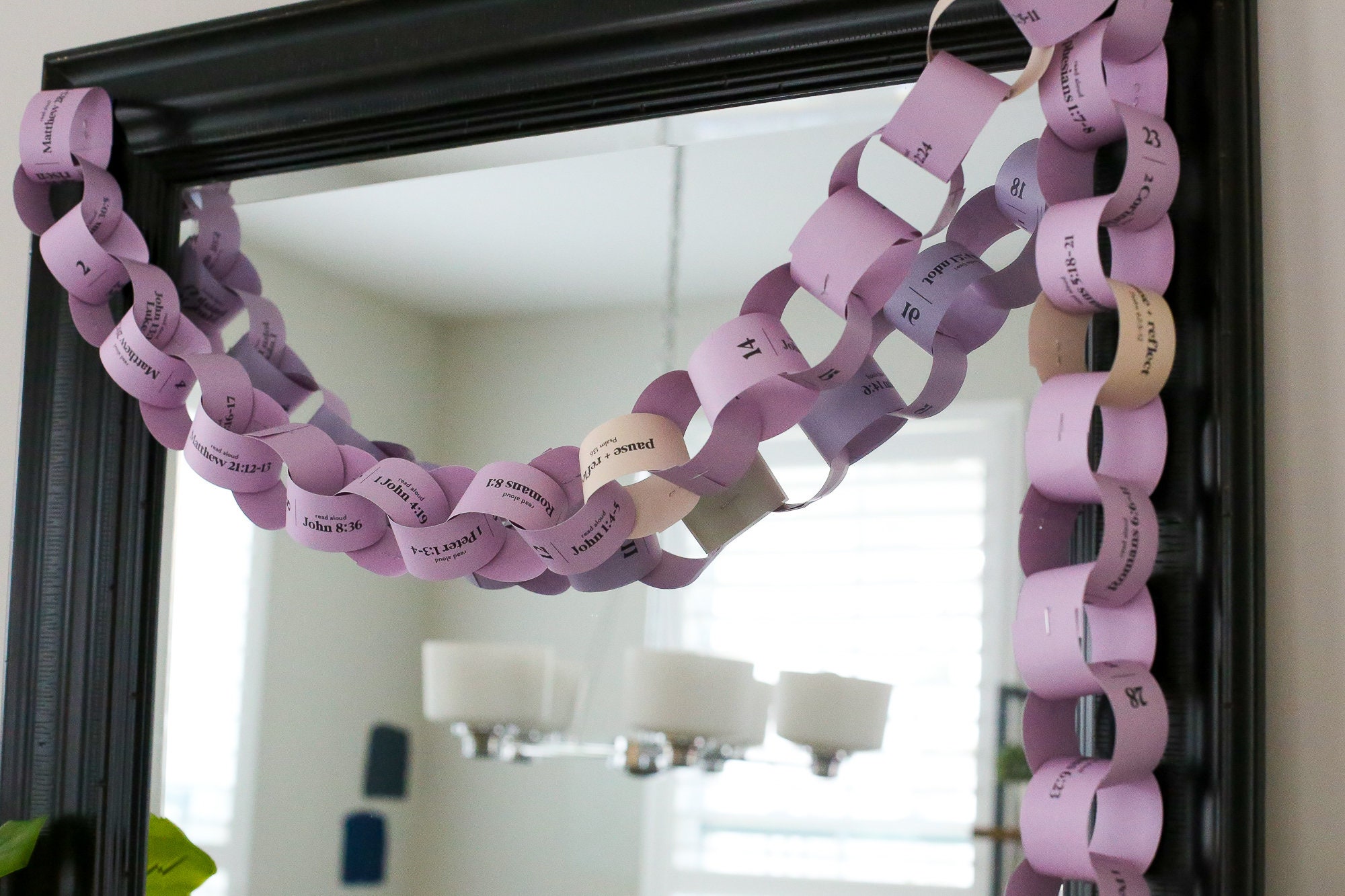PRINTABLE Lent Paper Chain Scripture Countdown | Lent Printable ...