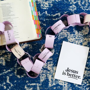 PRINTABLE Lent Paper Chain Scripture Countdown | Lent Printable ...