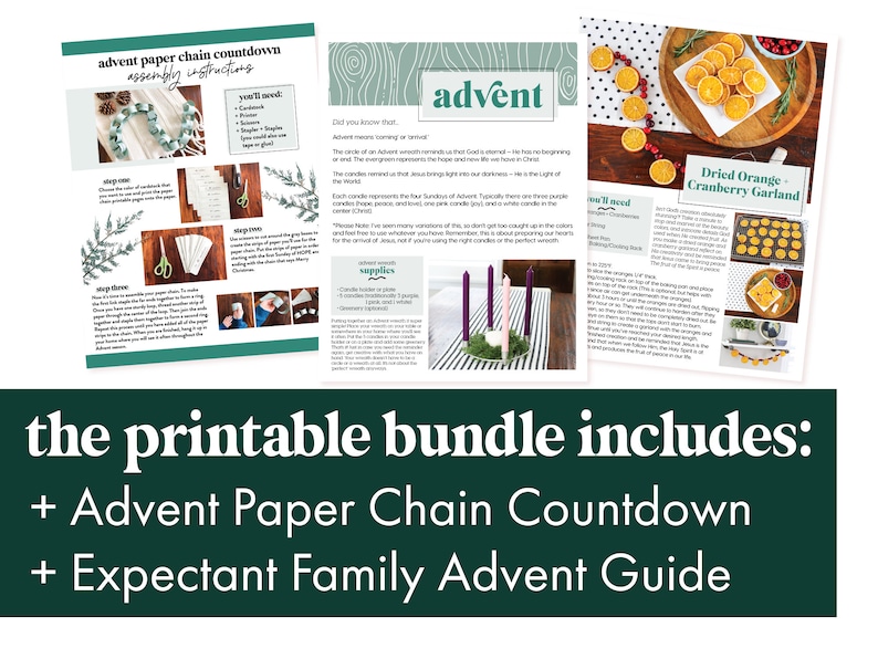 PRINTABLE Family Advent Bundle Advent Christmas Devotional | Etsy