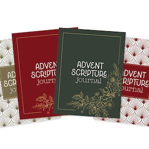 PRINTABLE Advent Scripture Copywork Tracing Journal | Luke 2 Christmas ...