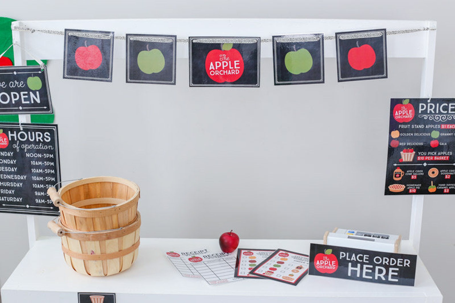 PRINTABLE Apple Orchard Pretend Play Kit | Kids Pretend Play ...