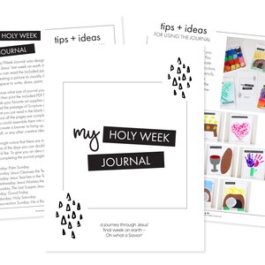PRINTABLE Holy Week Journal for Kids | Holy Week Activities | Easter ...
