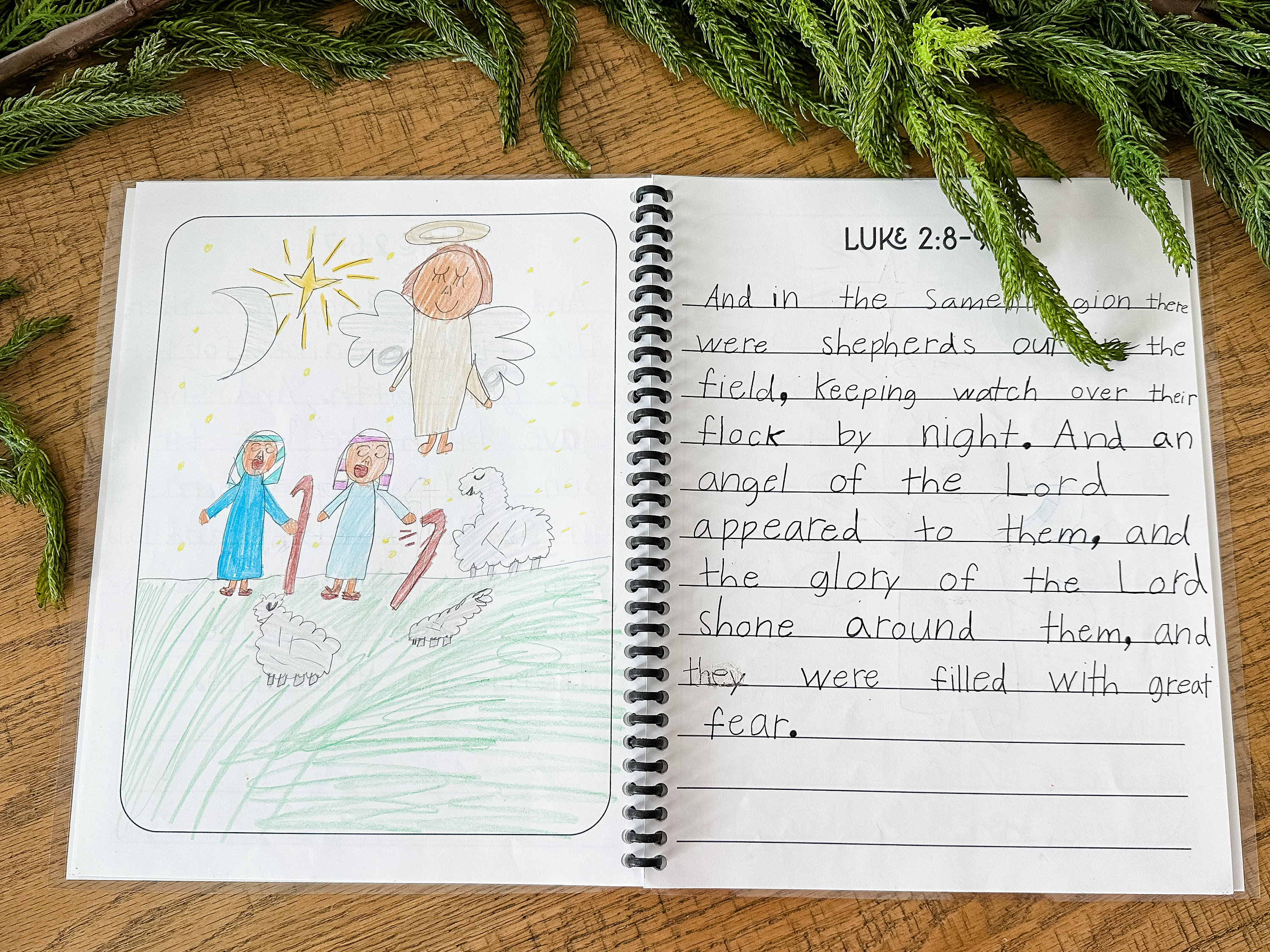 PRINTABLE Advent Scripture Copywork Tracing Journal | Luke 2 Christmas ...