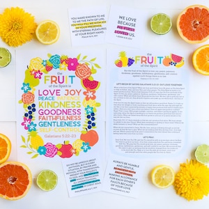 PRINTABLE Fruit of the Spirit Bible Activity Pack | Bible Activity ...
