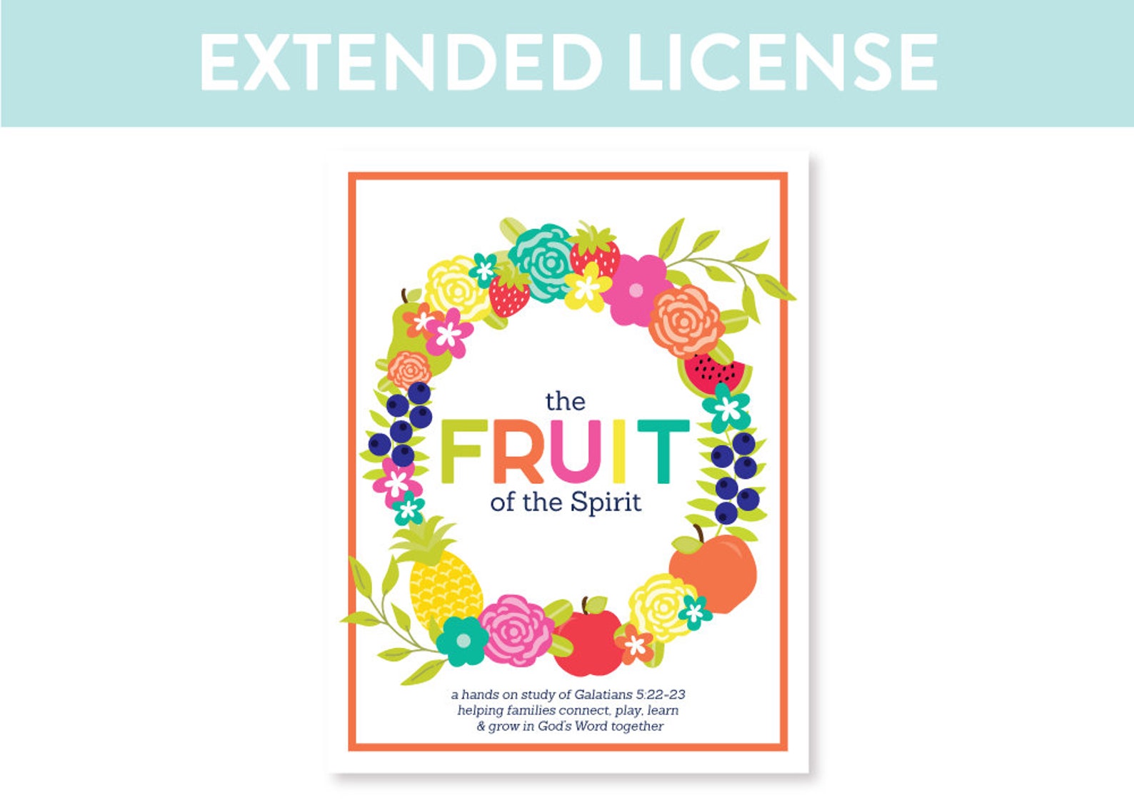 Extended License PRINTABLE Fruit of the Spirit Bible Activity Pack ...