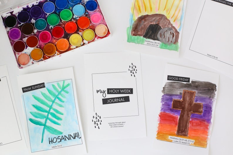 PRINTABLE Holy Week Journal for Kids | Holy Week Activities | Easter ...
