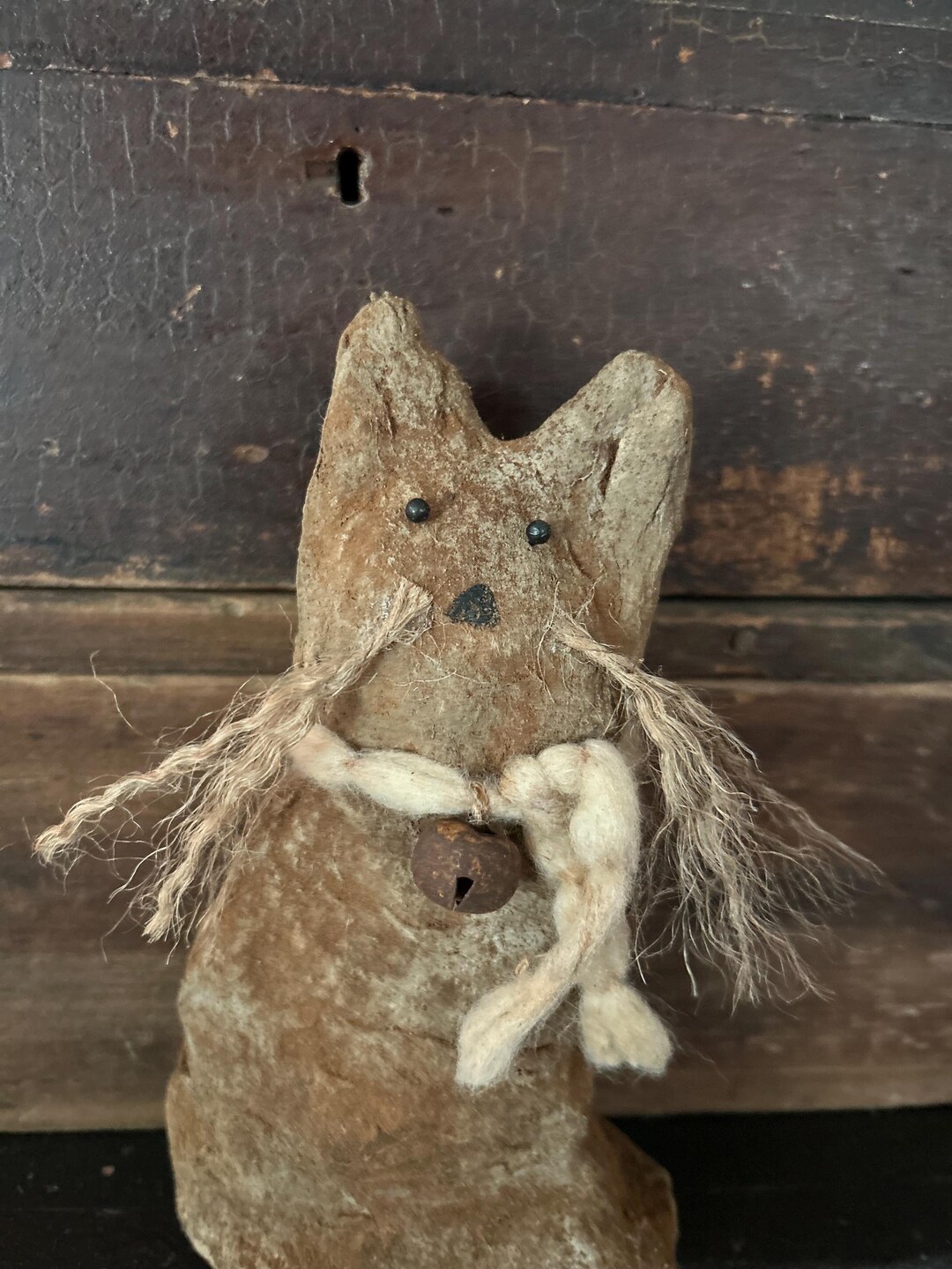 Rustic Cat, Sitting Cat, Primitive, Grungy Cat, Prim Cat - Etsy