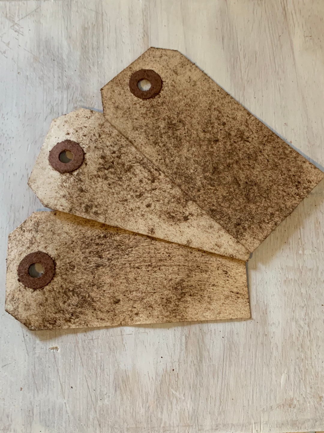 Coffee Dyed Tags, Gift Tags, Journal, Price Tags, Scrapbook, Distressed ...