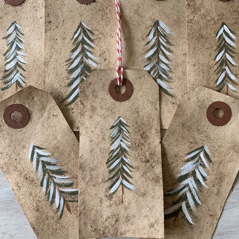 Hand Painted Tags - Etsy