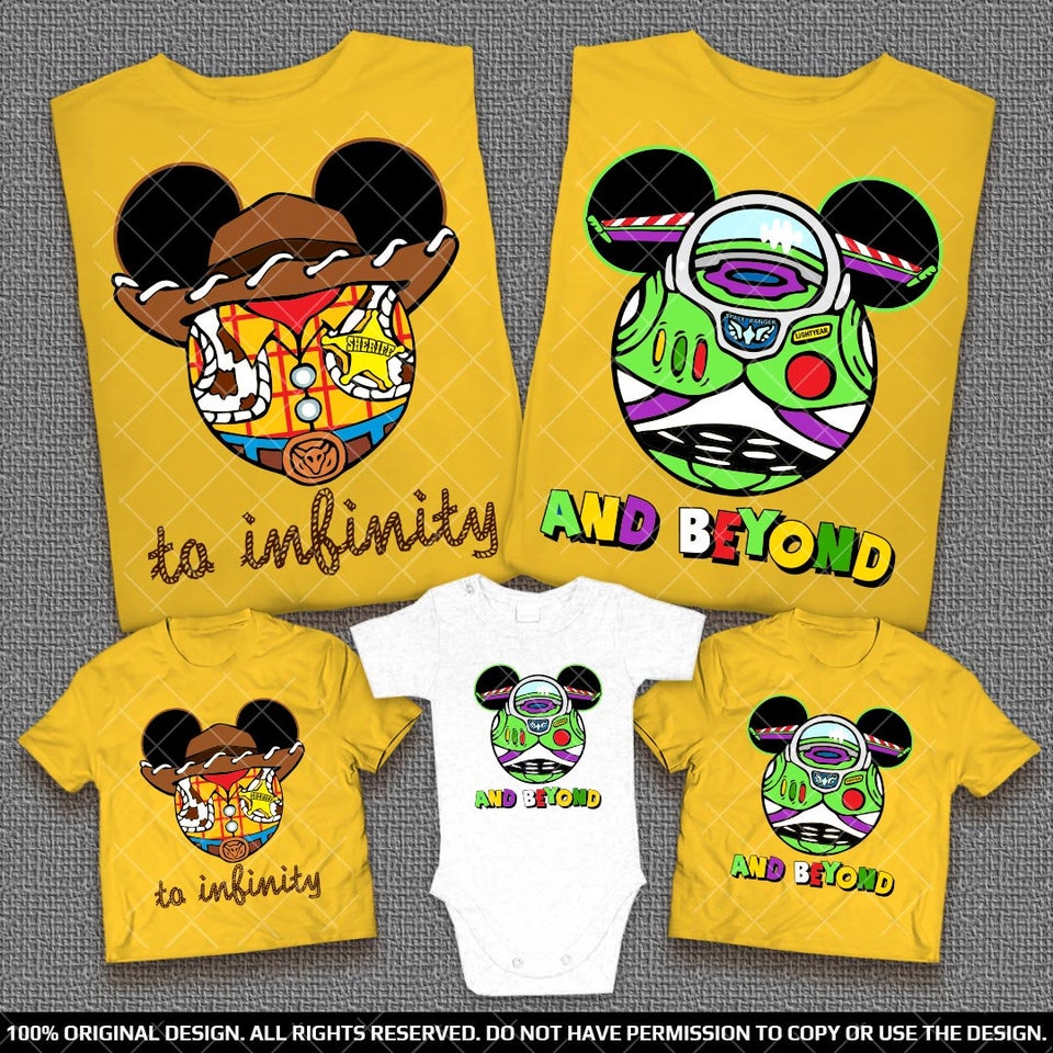 To Infinity and Beyond Family Matching Shirts Disney Pixar Family Shirt ...