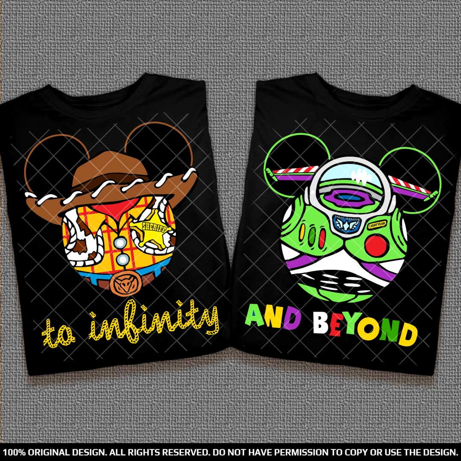 To Infinity and Beyond Couple Matching Shirts Disney Pixar - Etsy