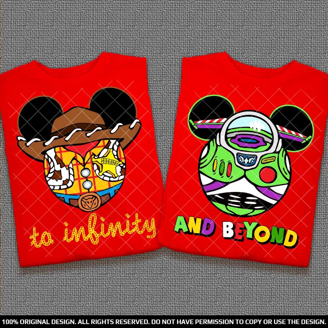 To Infinity and Beyond Couple Matching Shirts Disney Pixar - Etsy