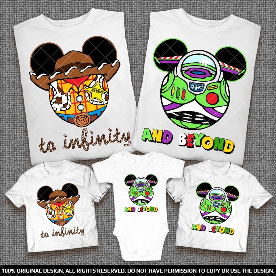 To Infinity and Beyond Family Matching Shirts Disney Pixar Family Shirt ...