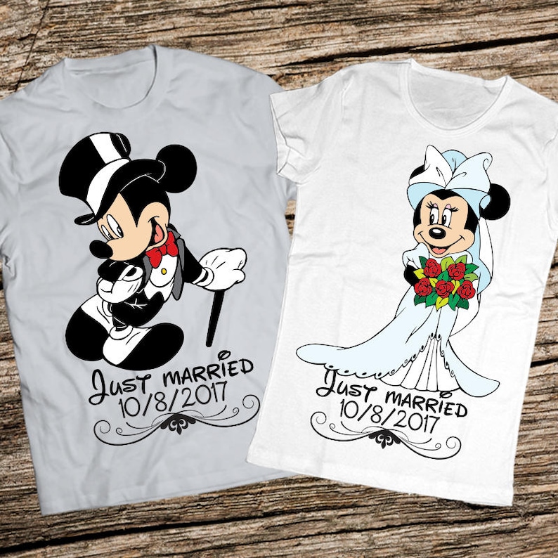 Disney Honeymoon Shirts Bride And Groom Disney Shirts Disney Etsy