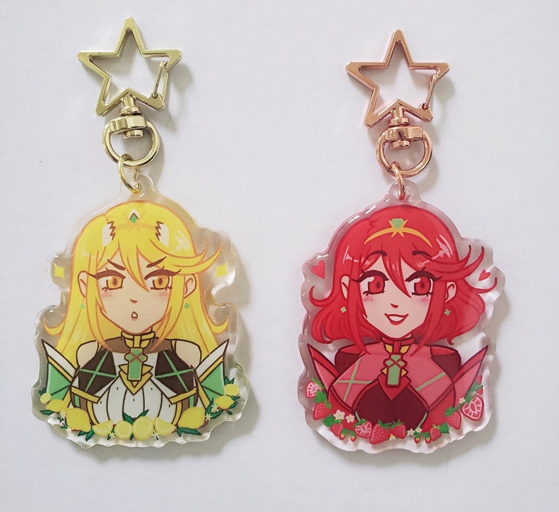 Aegis Fruits Pyra Mythra Acrylic Charms - Etsy