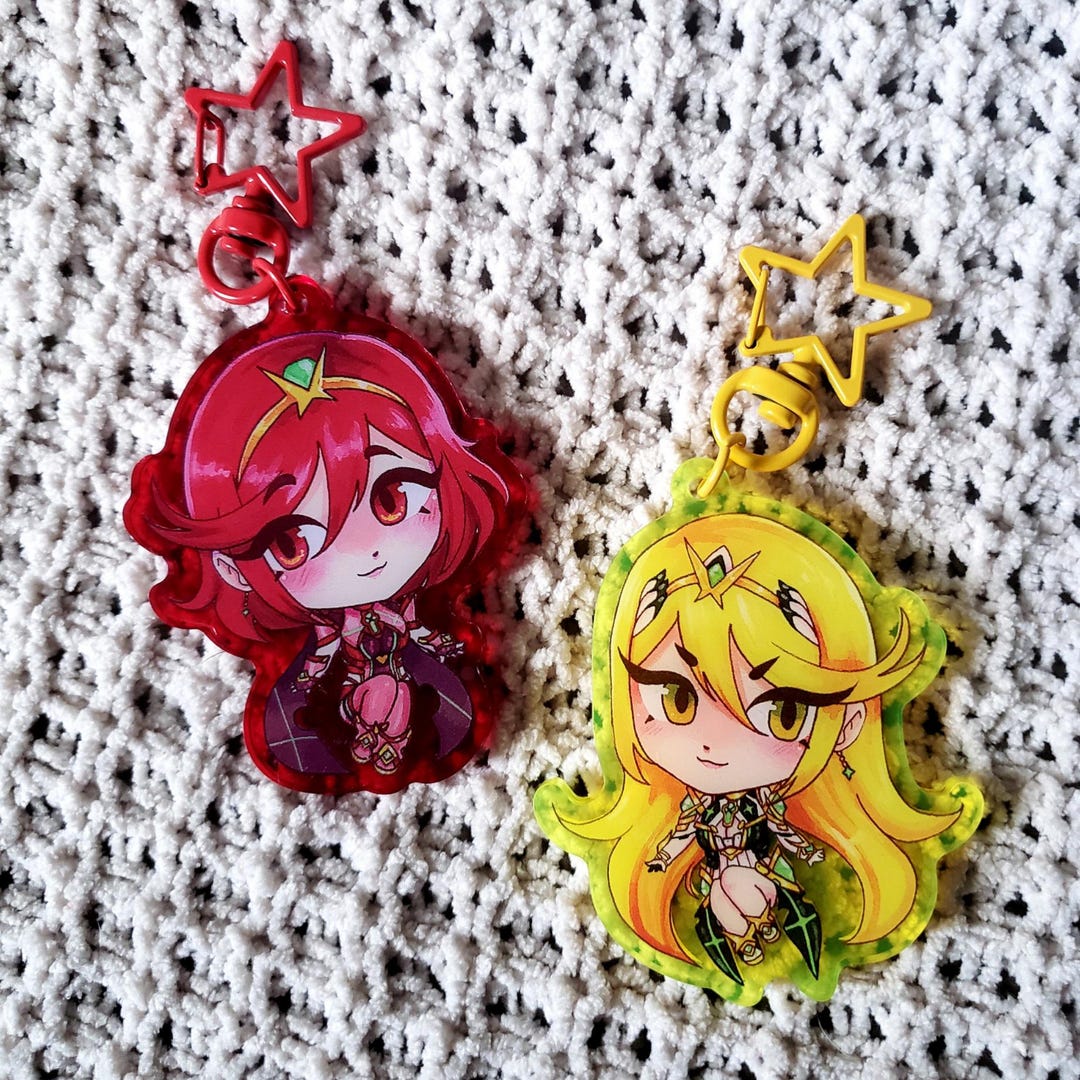 Mythra Pyra Color Acrylic Charms - Etsy