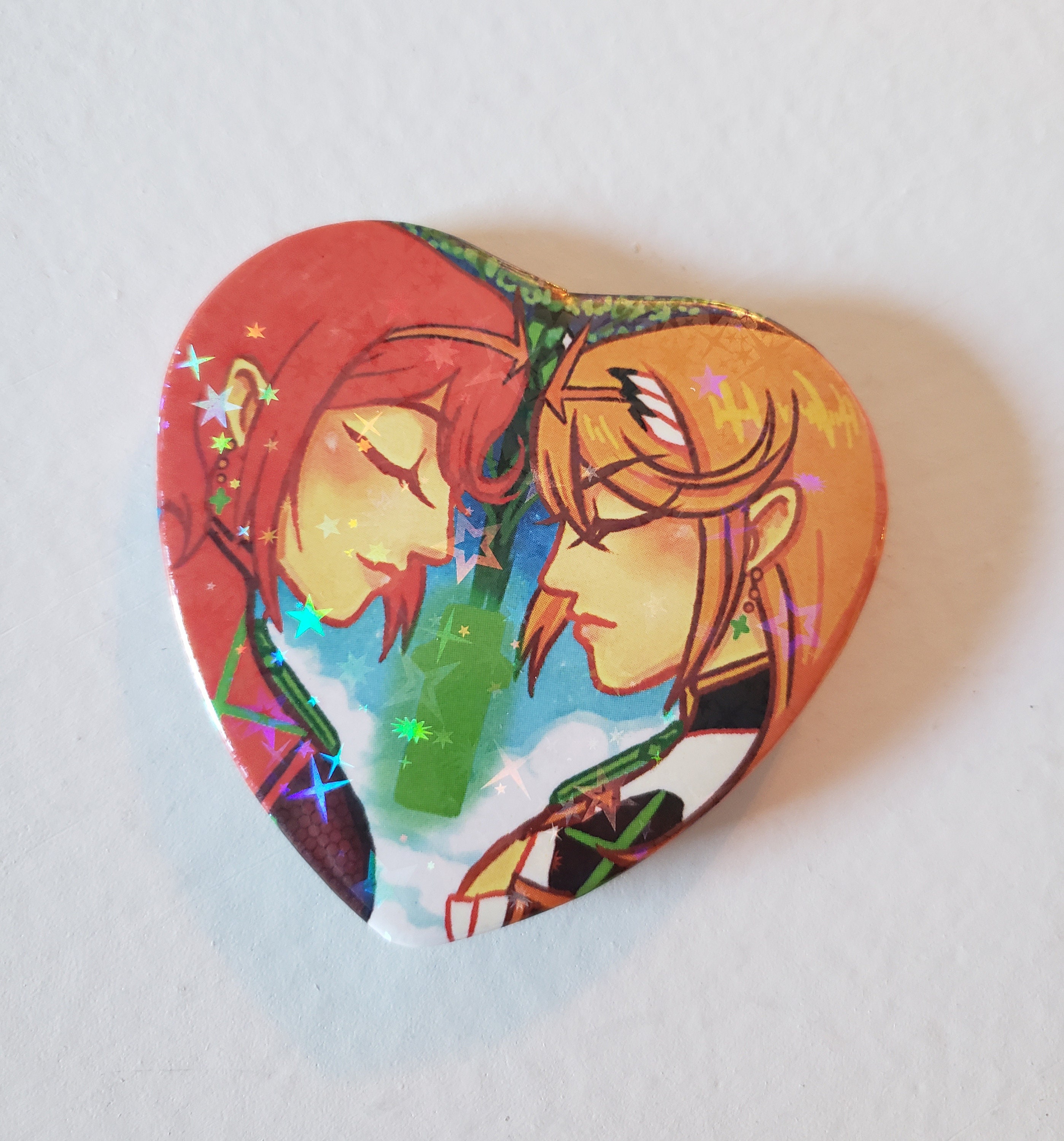 Xenoblade Chronicles 2 Aegis Heart Button Pyra Mythra - Etsy
