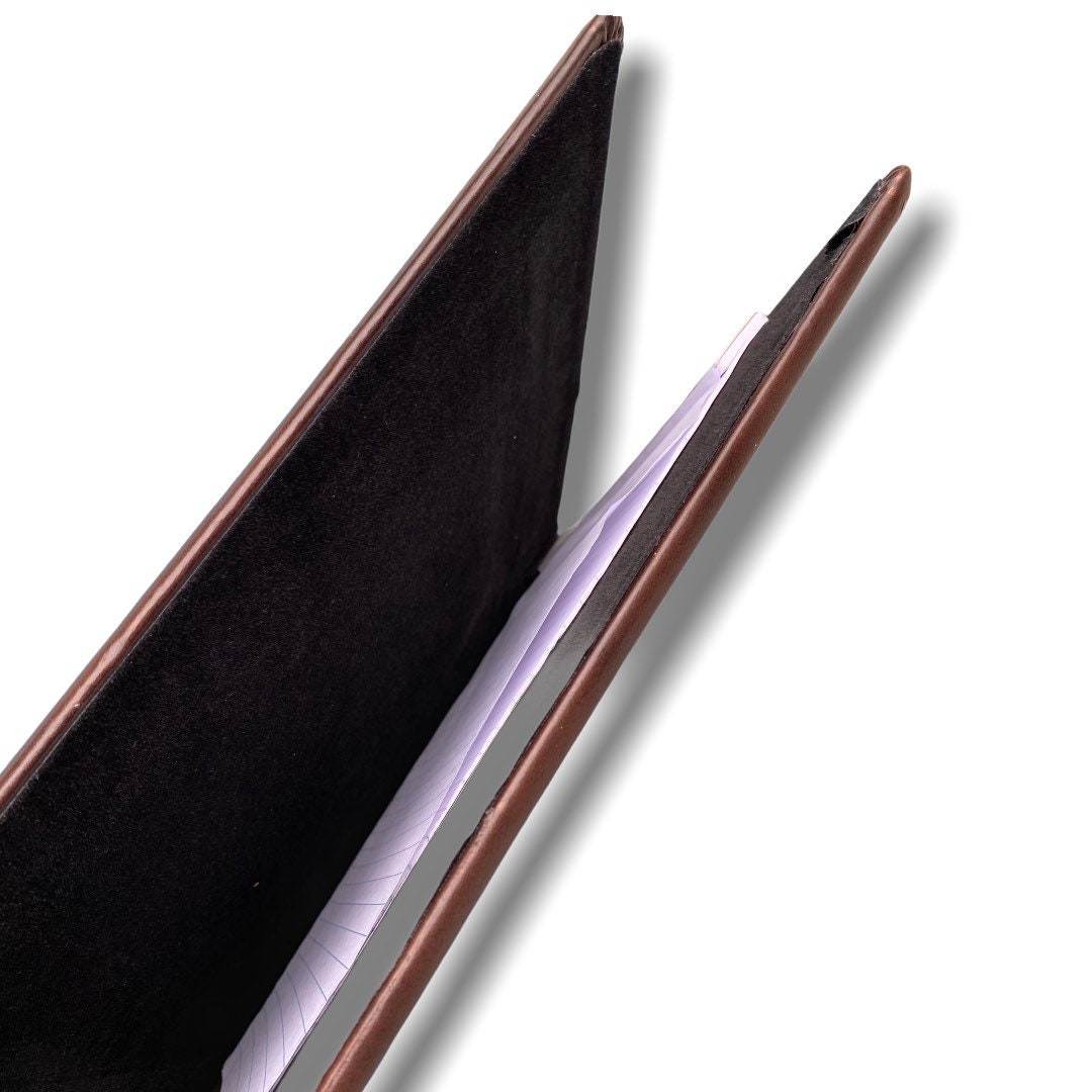 Vintage Brown Leather Folder Notepad Holder Desk Accessories - Etsy