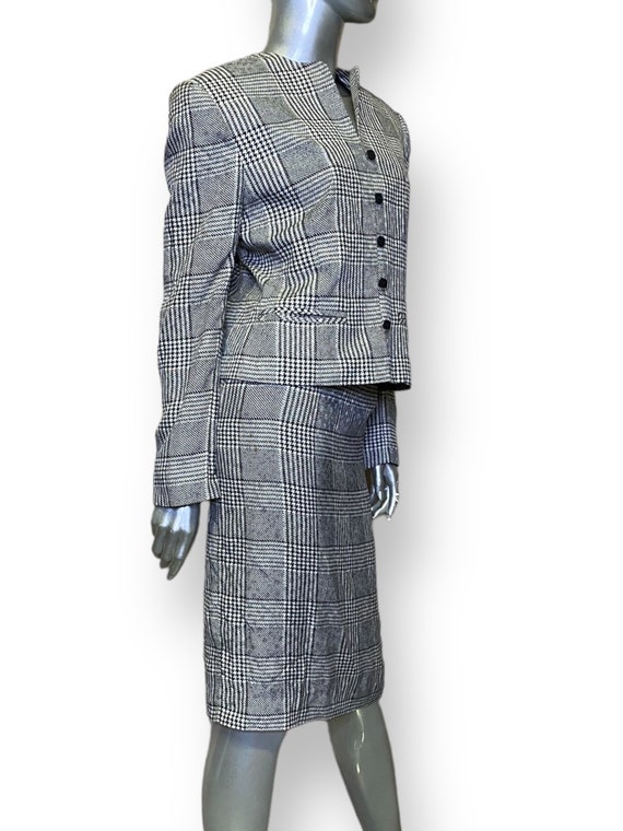Vintage David Hayes Suit silk Blazer and Pencil skirt… - Gem
