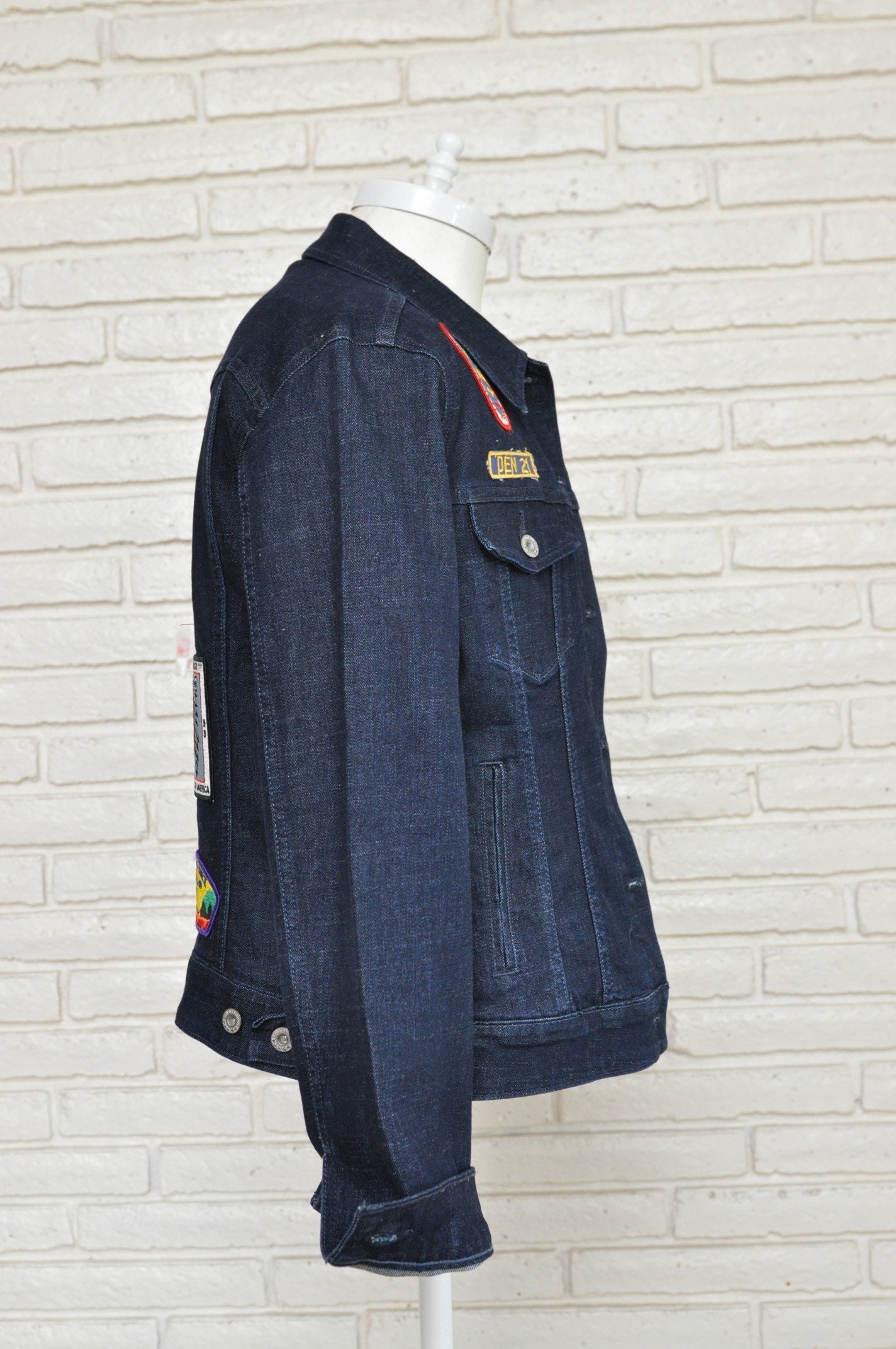 Vintage Boy Scout Patch Dark Wash Jean Jacket 90’s Denim - Etsy