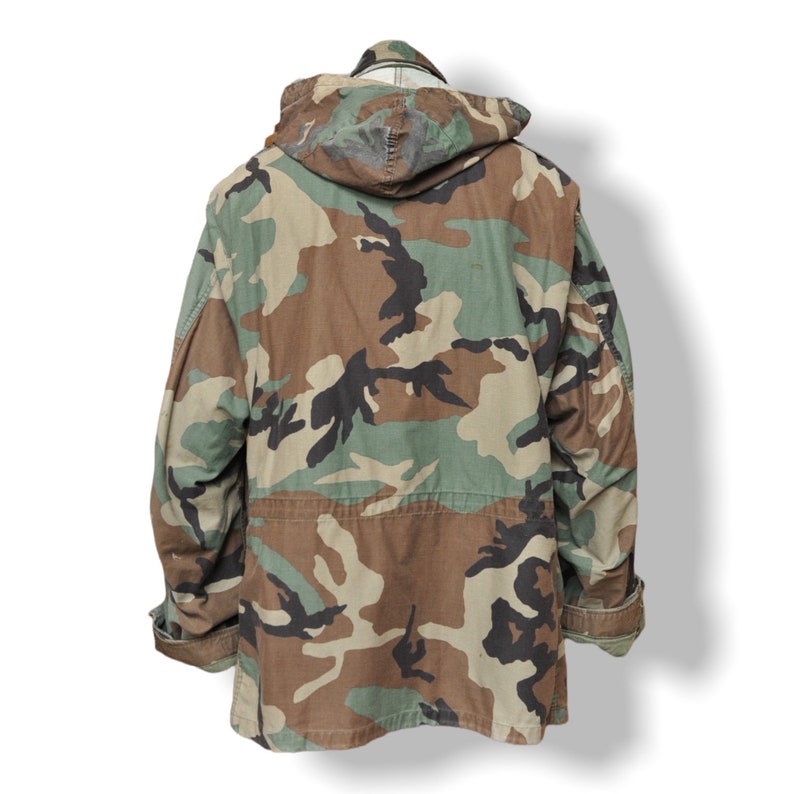 Vintage US Army Green Camouflage Jacket Unisex Loose Fit - Etsy