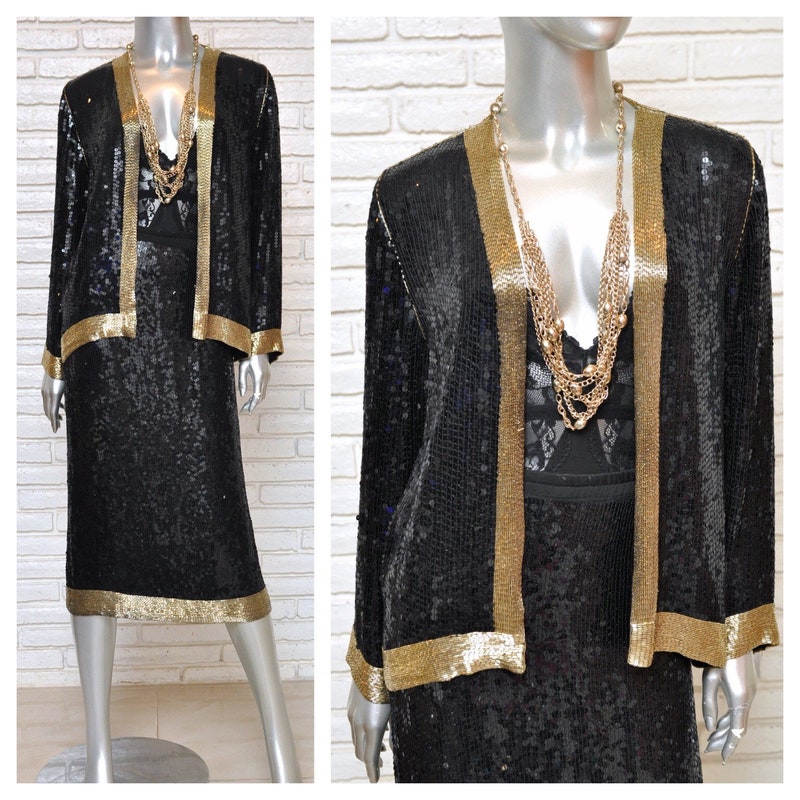 Two Piece Sequin Set - Etsy