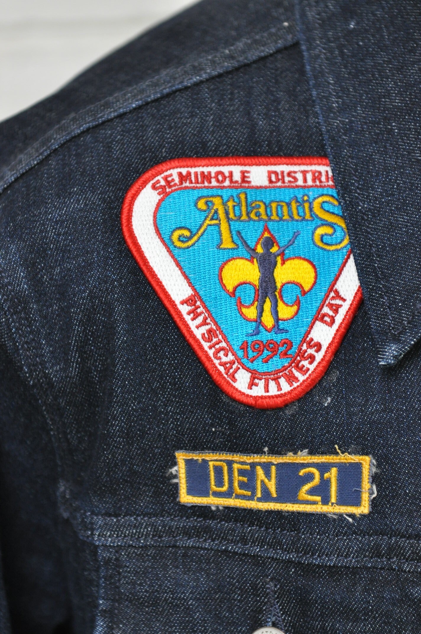 Vintage Boy Scout Patch Dark Wash Jean Jacket 90s Denim - Etsy