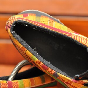 Vintage African Print Kente Ankara Converse Sneakers Mens Size 9 Womens ...