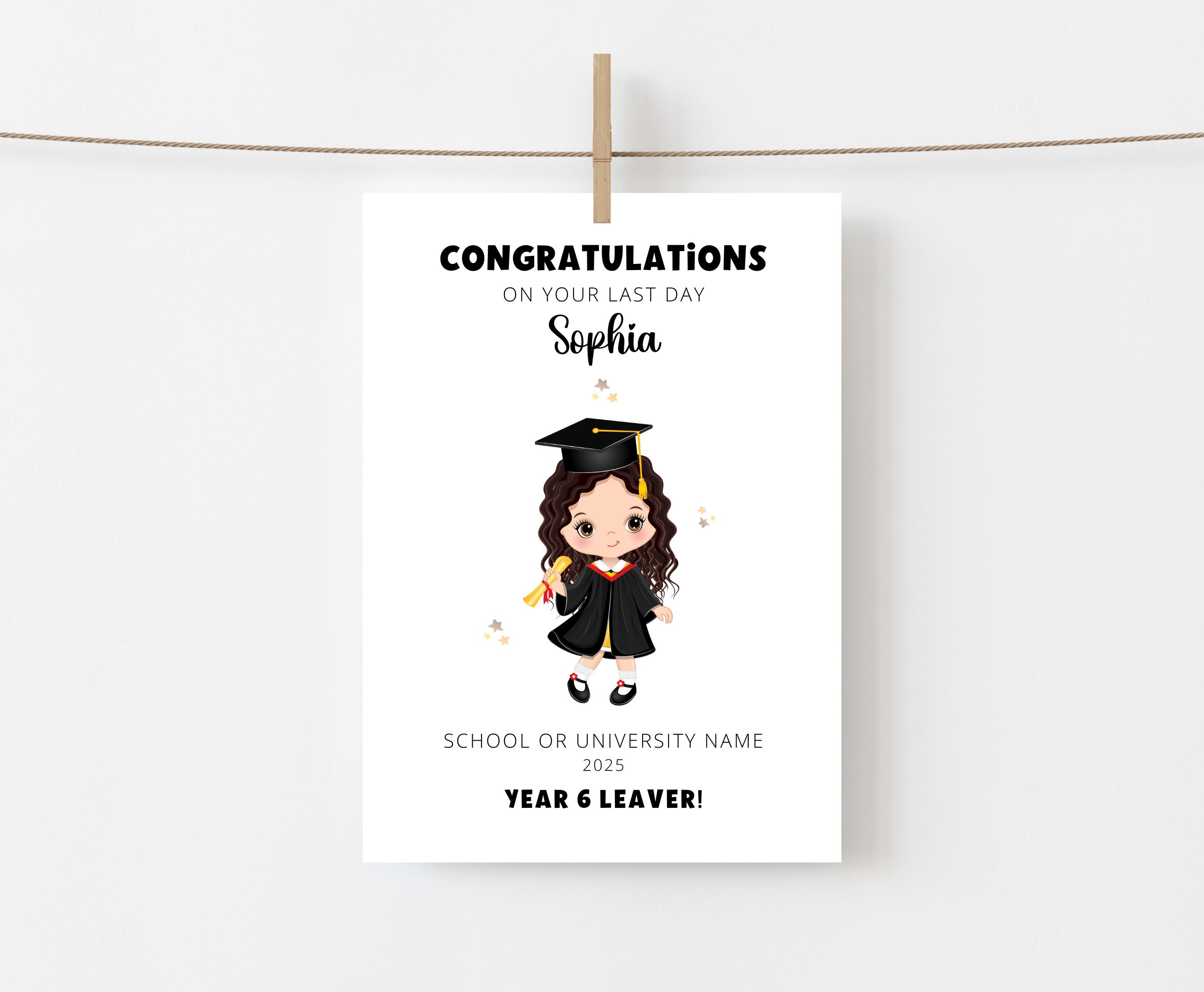 Personalised Graduation Card | Graduation Gifts | Last Day of School ...