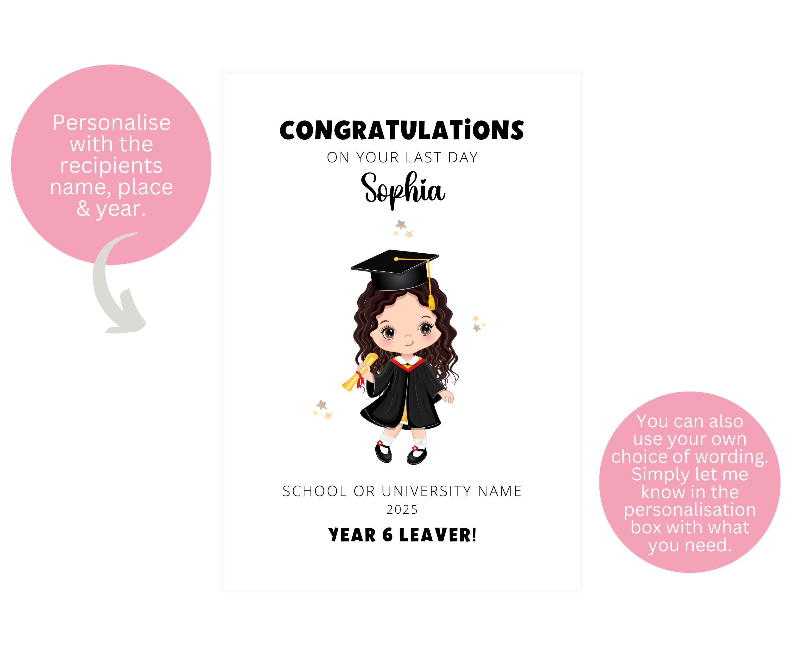 Personalised Graduation Card | Graduation Gifts | Last Day of School ...