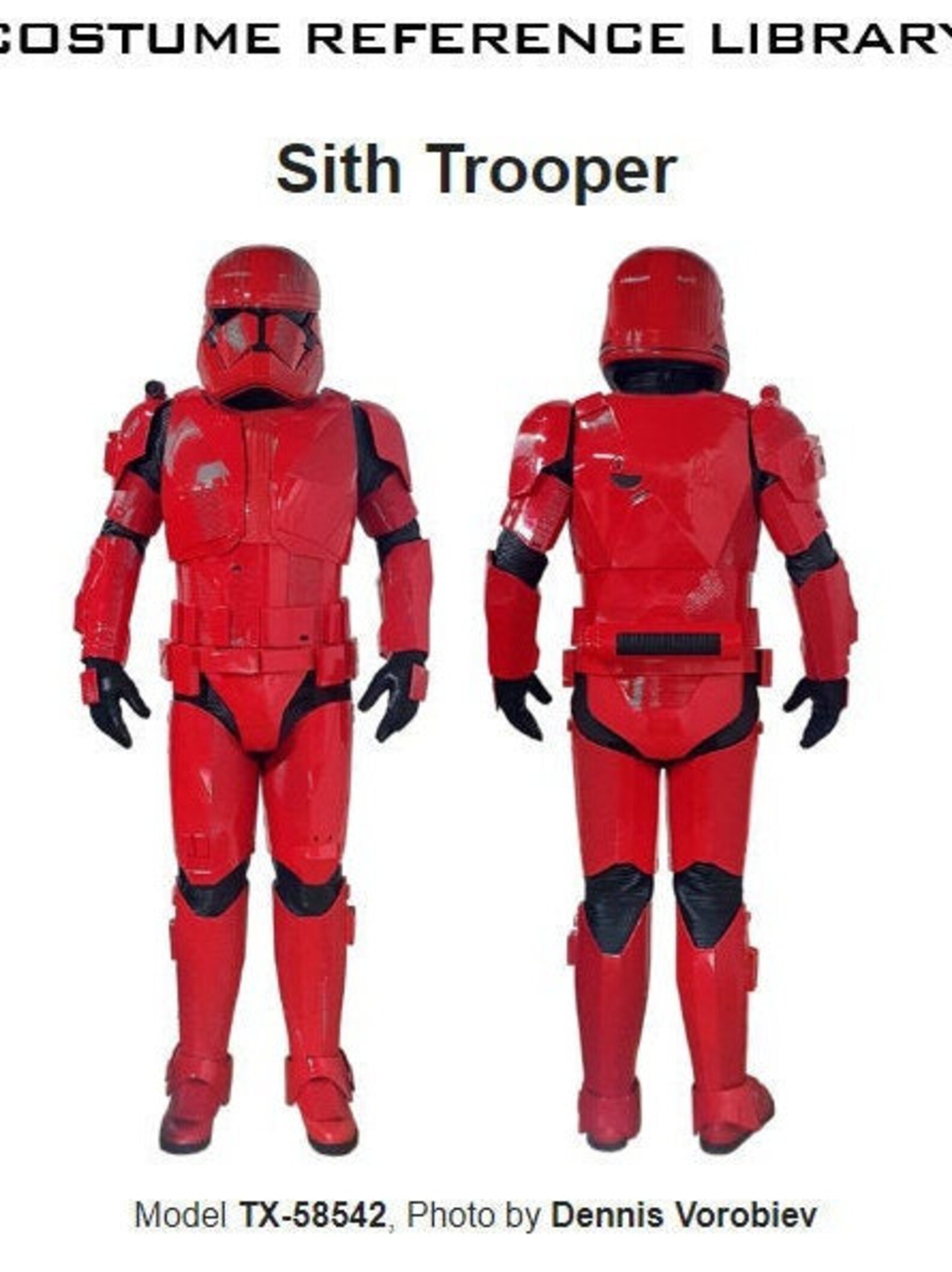 Sith Trooper Finished Armor 3D Printed Custom Fit Star Wars | Etsy