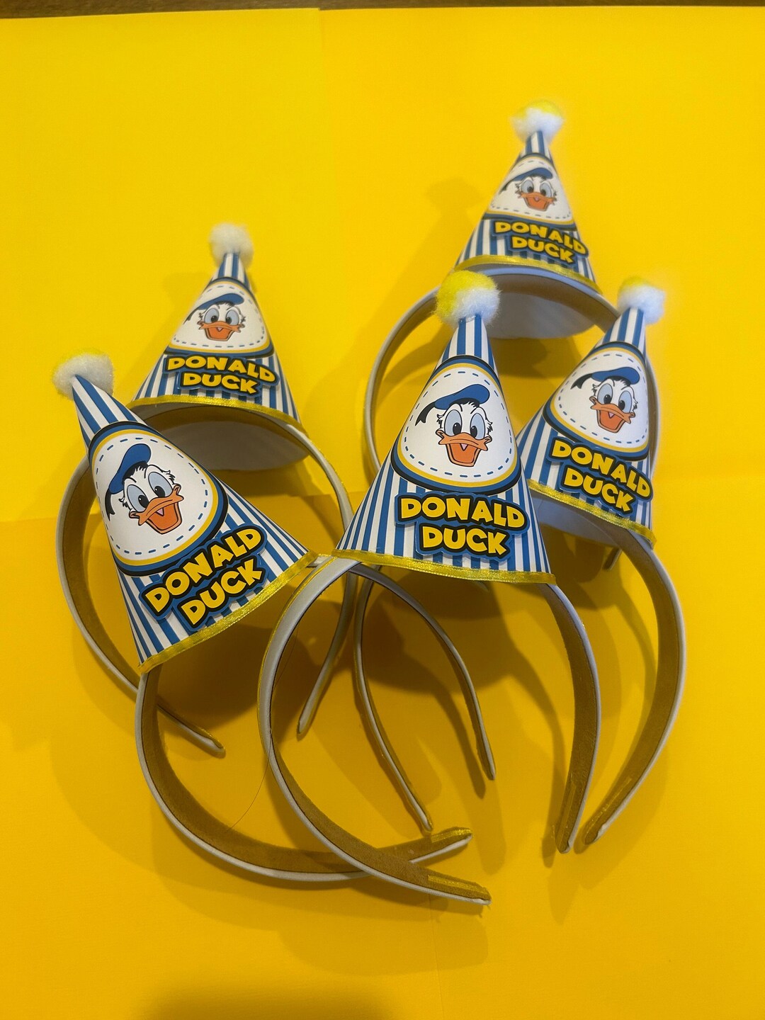 Donald Duck Headbands, Donald Duck Party Decor, Donald Mini Hat, Donald ...