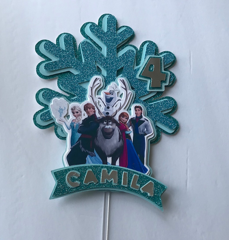 FROZEN Cake Topper Personalized Frozen Cake Topper Elsa Cake | Etsy