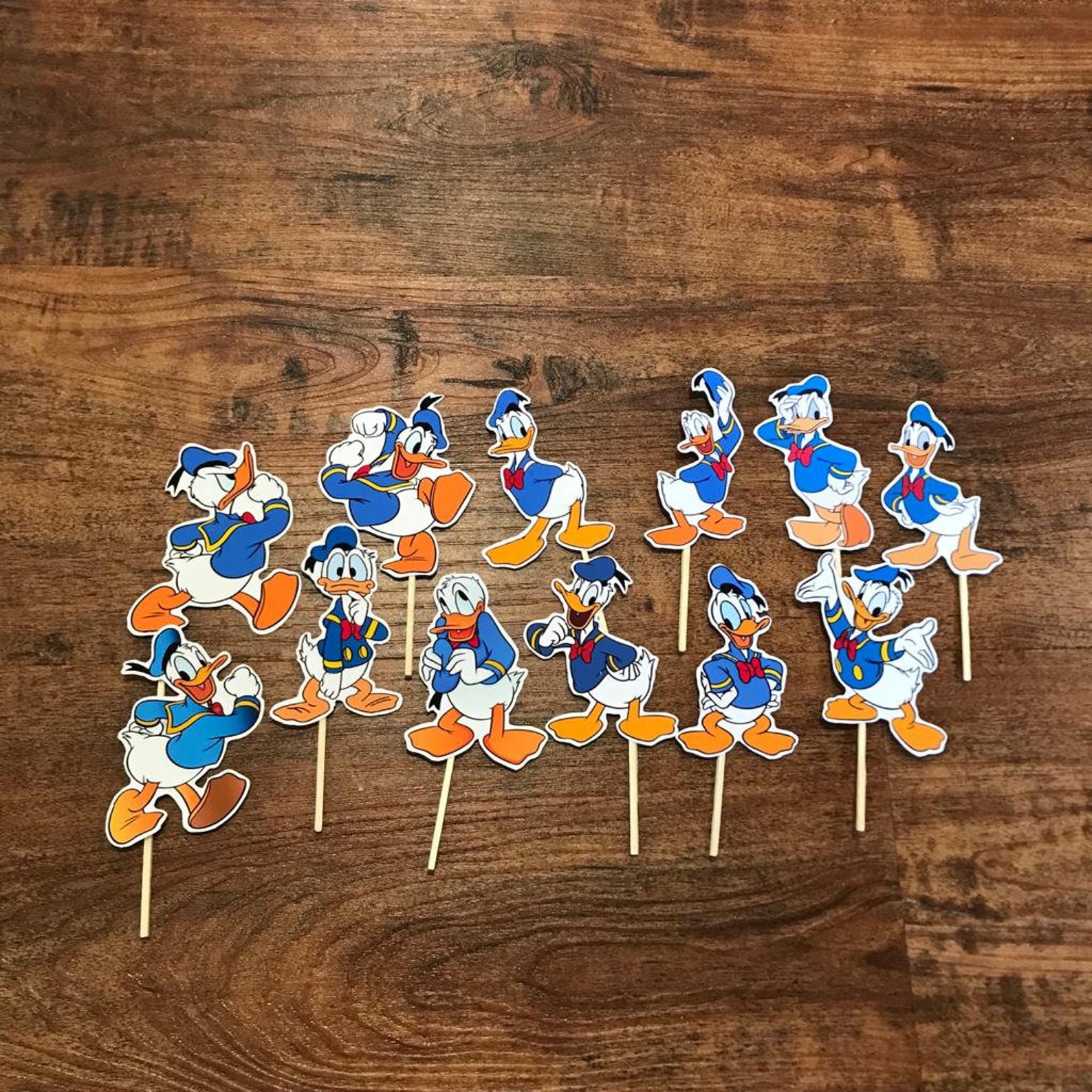 Donald Duck Toppers Donald Party Decoration Donald First - Etsy