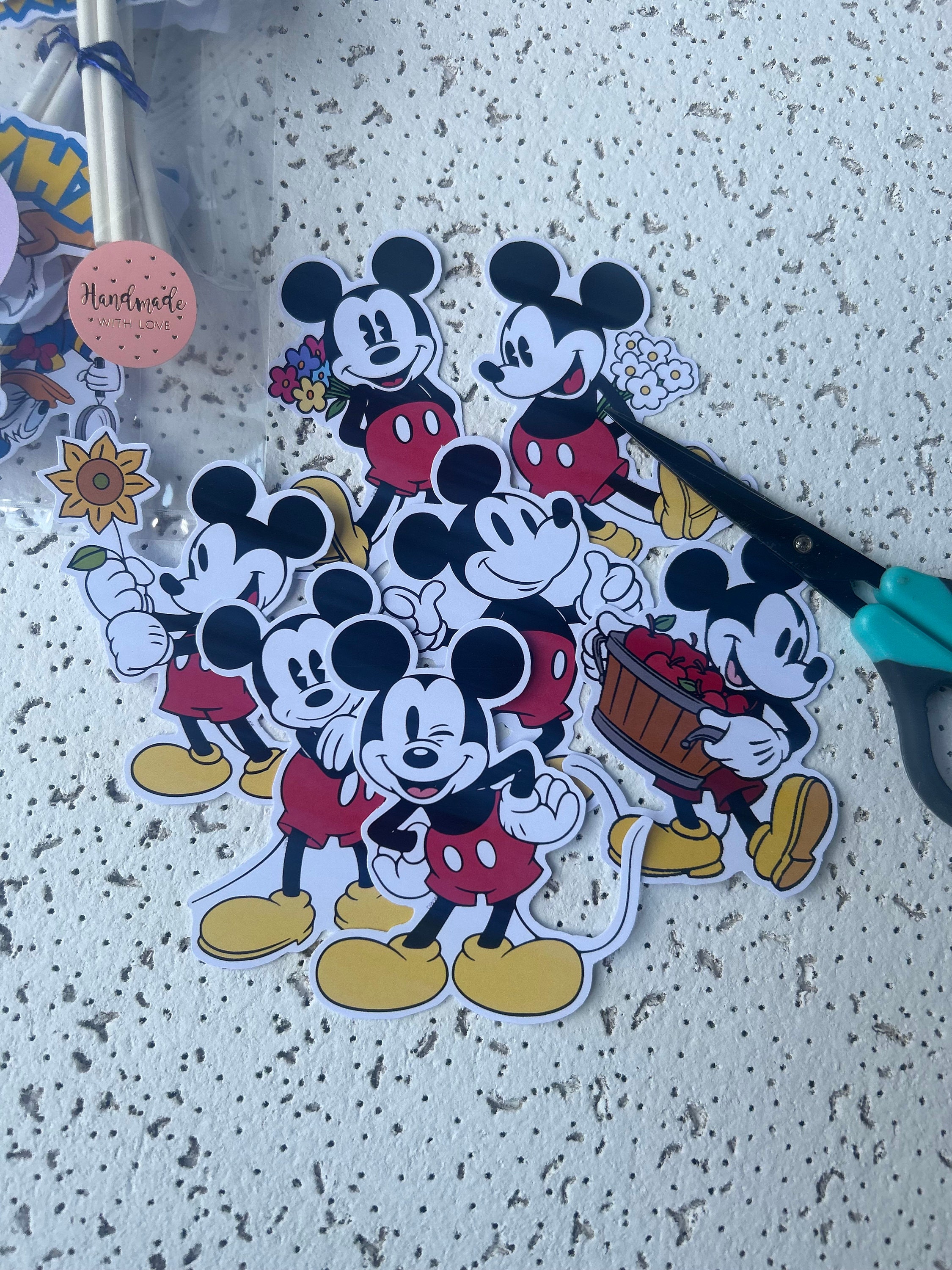 Custom Mickey Cupcake Toppers, Mickey Party Decor, - Etsy