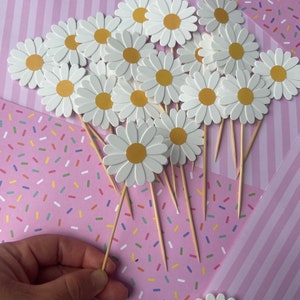 The Daisy Flower Toppers, Daisy Flower Party Decoration, Daisy Flower ...
