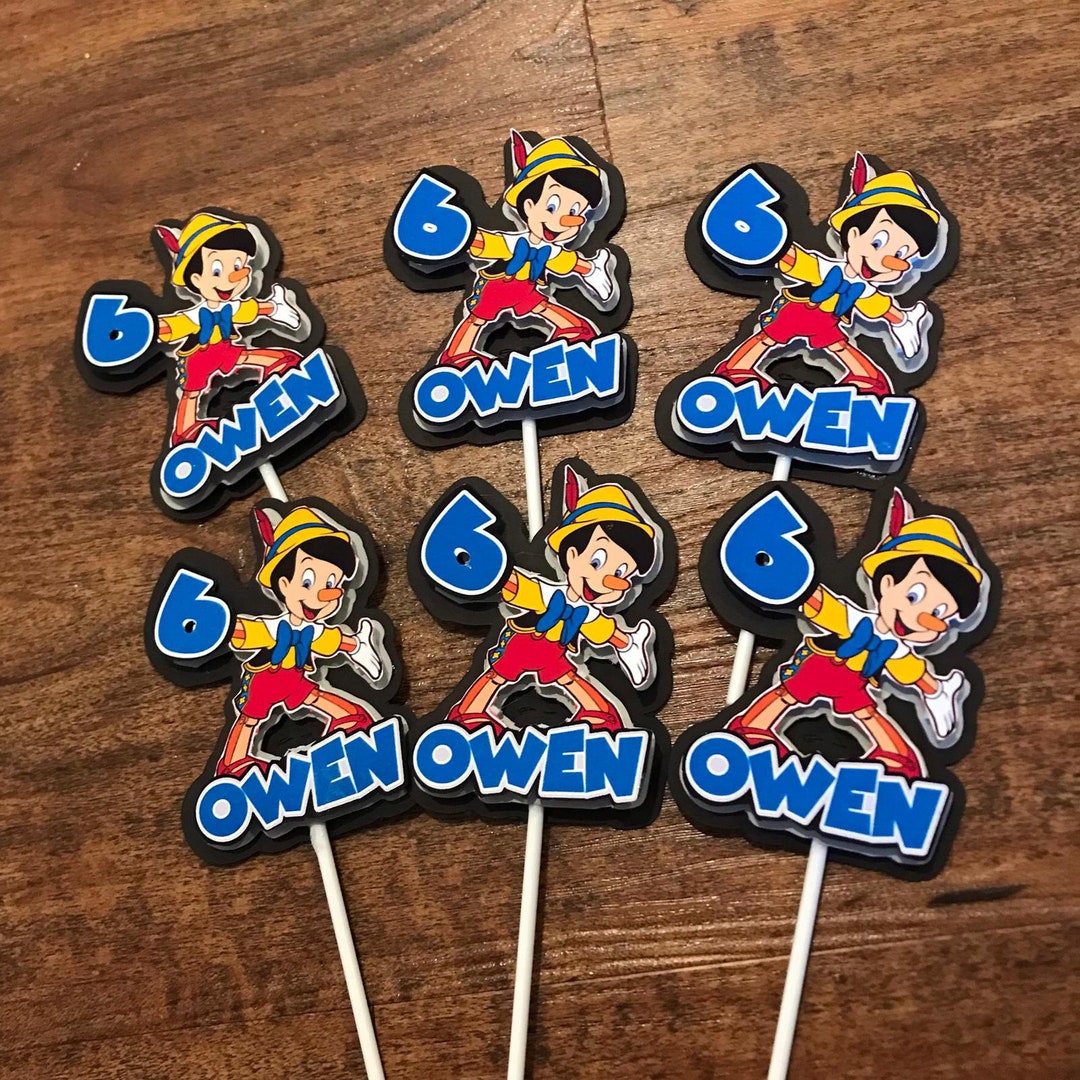 Pinocchio Cake Topper, Pinocchio Party, - Etsy