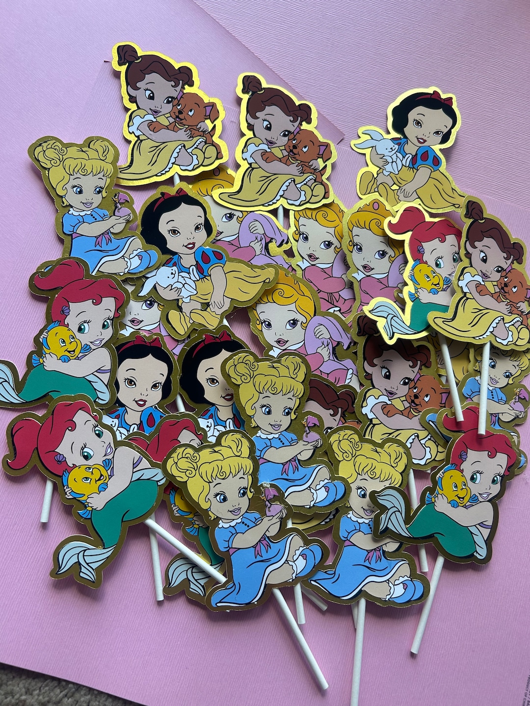 Baby Princess Cupcake Topper, Princess Baby Party Decor, Baby Party ...