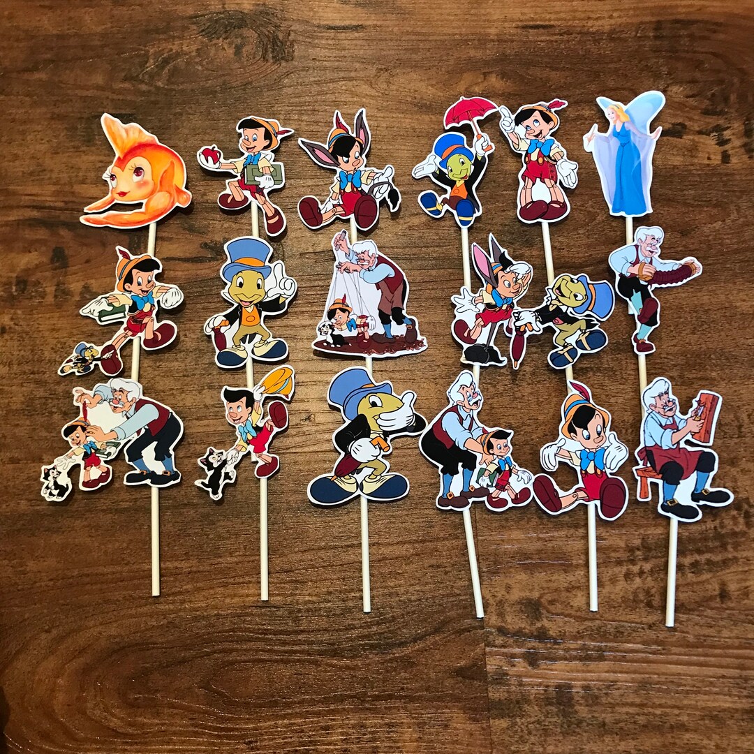 Pinocchio Cake Topper, Pinocchio Party, - Etsy