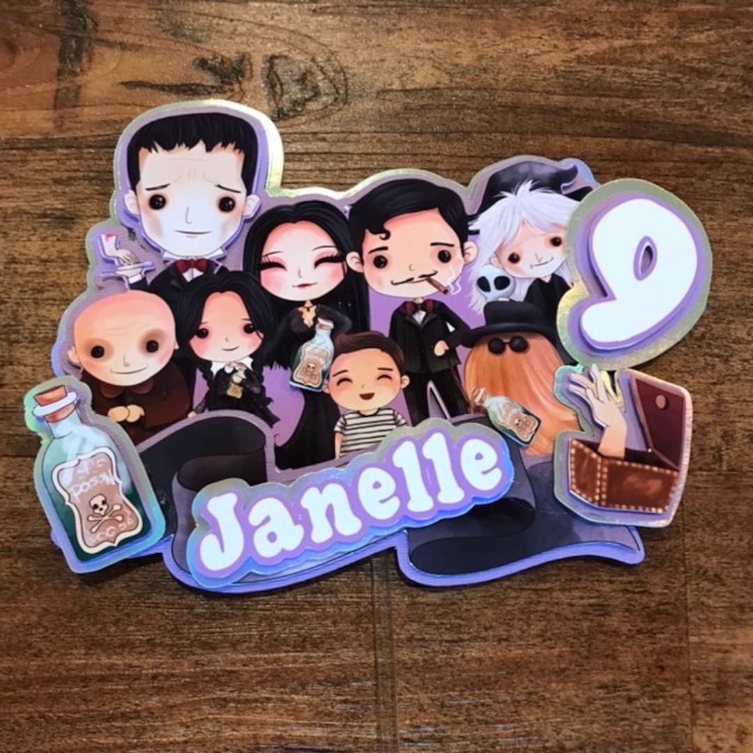 The Addams Family Cupcakes Toppers, the Family Cupcake Toppers, Addams ...