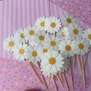The Daisy Flower Toppers, Daisy Flower Party Decoration, Daisy Flower ...