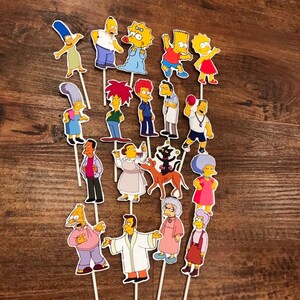 The Simpsons Cupcake Topper,the Simpsons Birthday Party Decorations ...