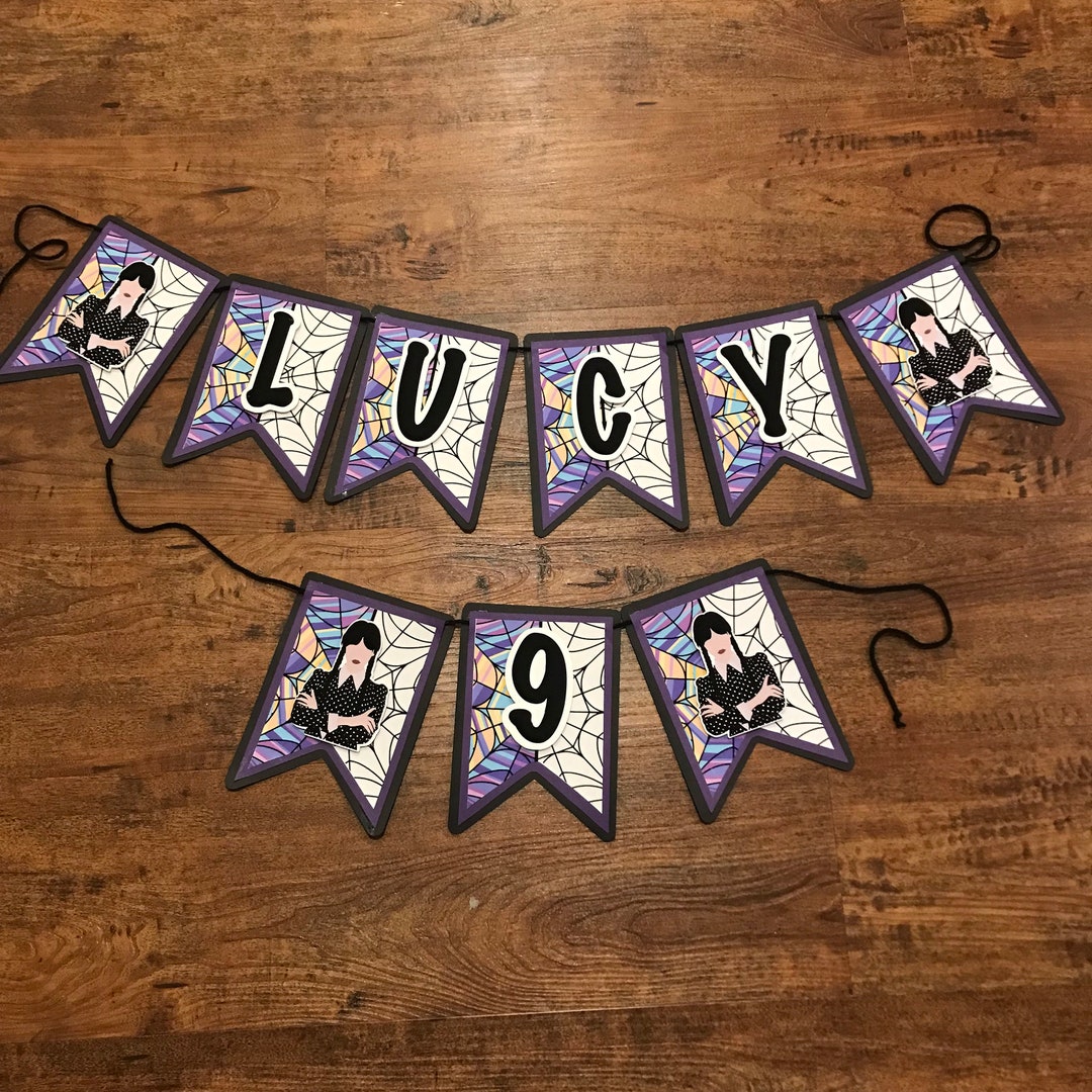 The Addams Family Banner, Halloween Banner, Addams Family Inspired ...