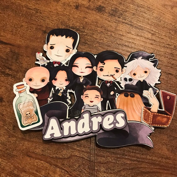 The Addams Family Cupcakes Toppers The Family Cupcake | Etsy