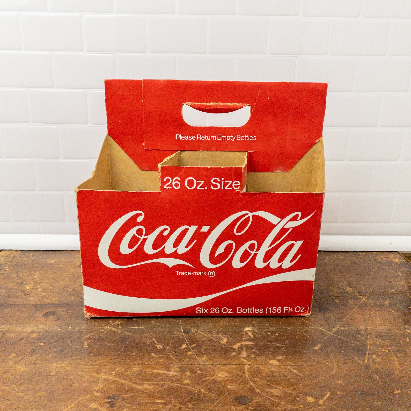 26oz Coca-cola 6 Pack Holder Vintage Cardboard Bottle Holder for ...